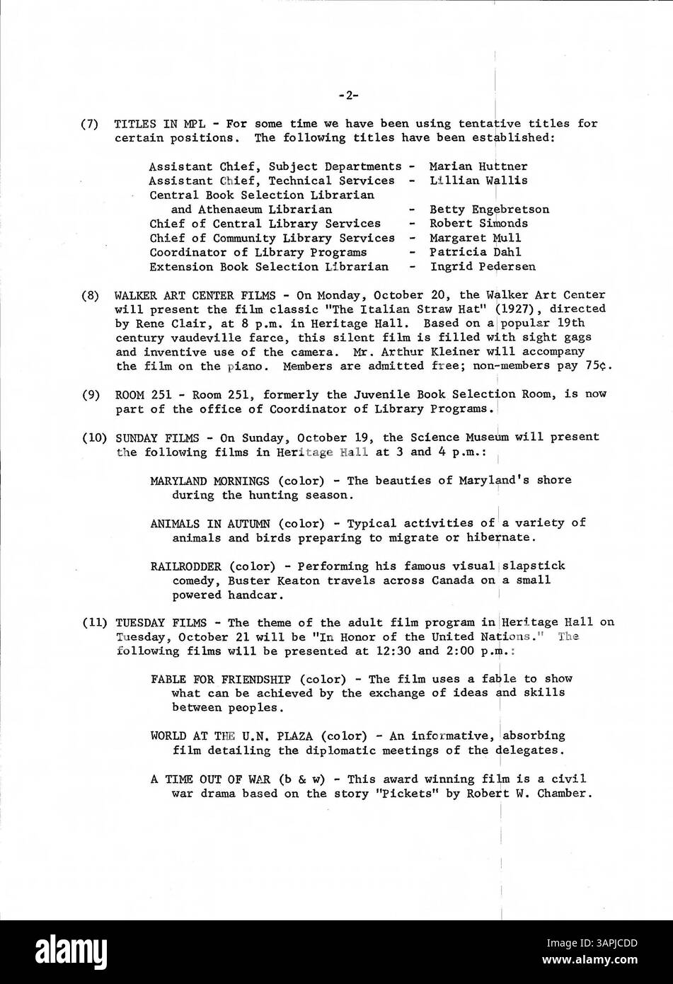 Das Minneapolis Public Library Bulletin 1969 ist eine wöchentliche ...