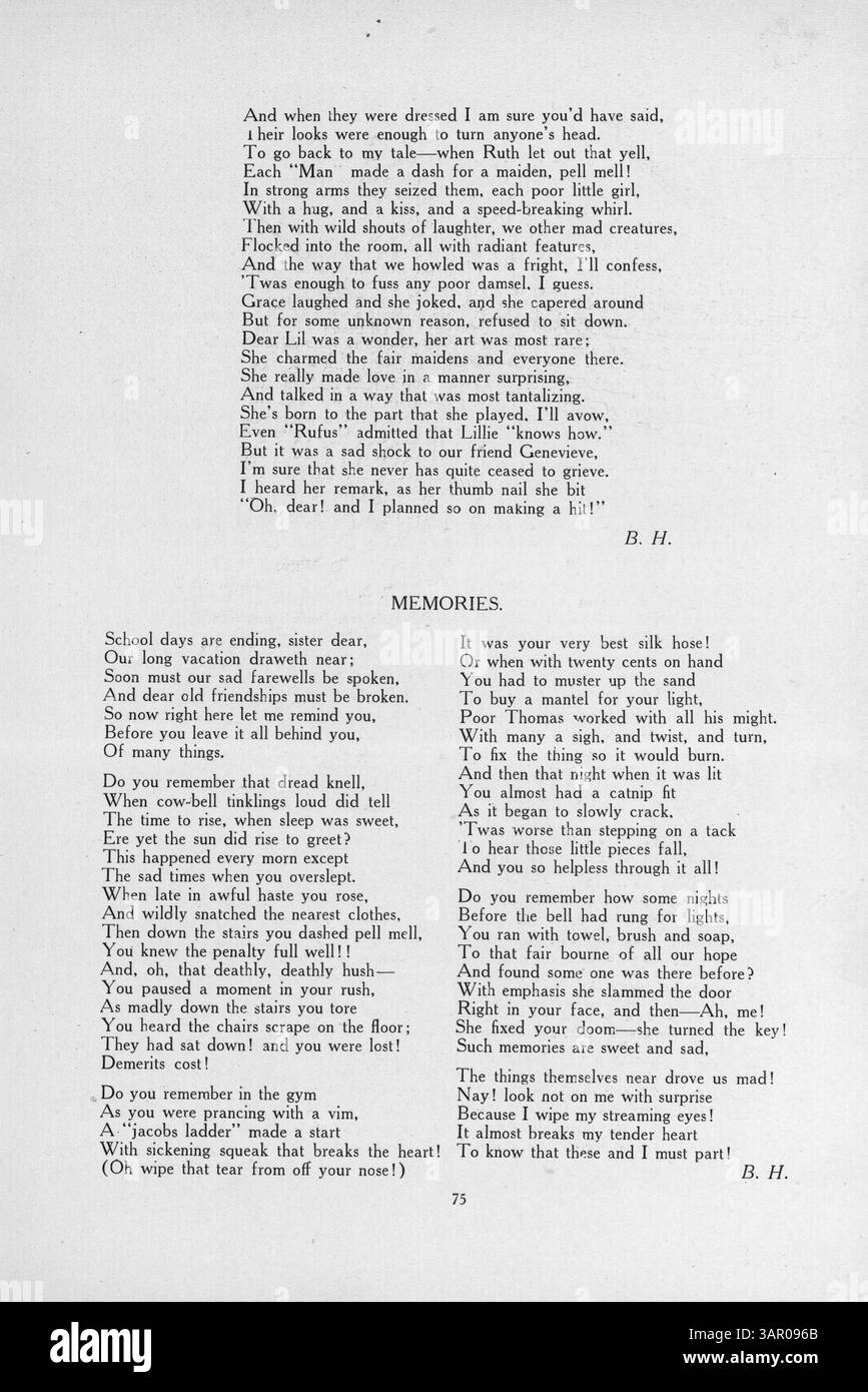 Das Stanley Hall Yearbook für 1914 mit dem Titel The Moccasin ...