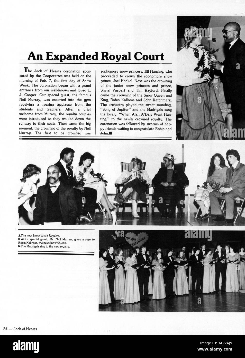 Das Jahrbuch der Cooper High School 1983 zeigt Schülerporträts ...