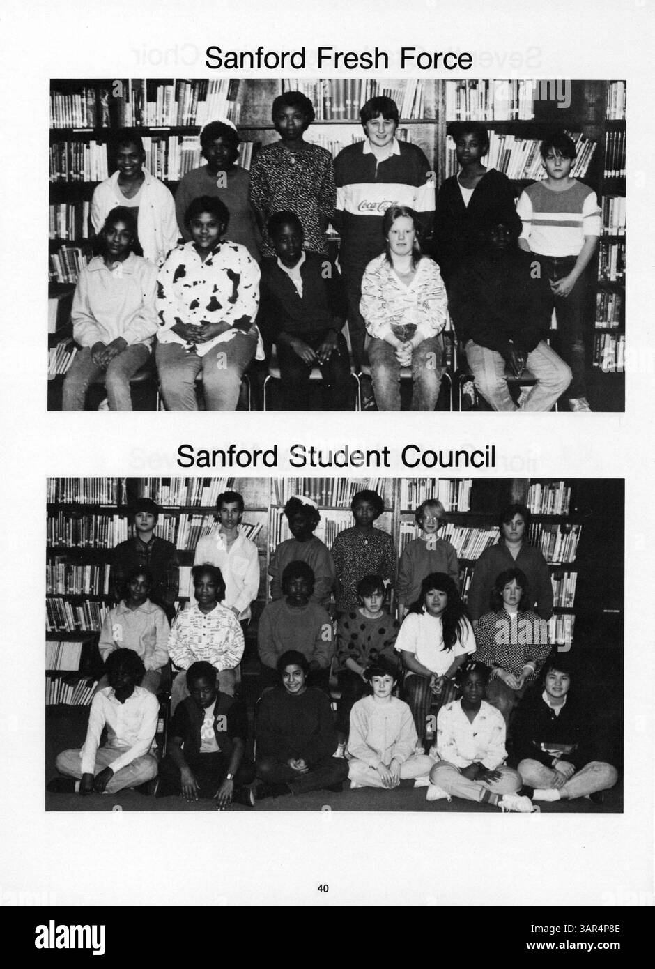 Sanford Jr. Das High’s Yearbook von 1987, Sanford Hawk, bewahrt die ...