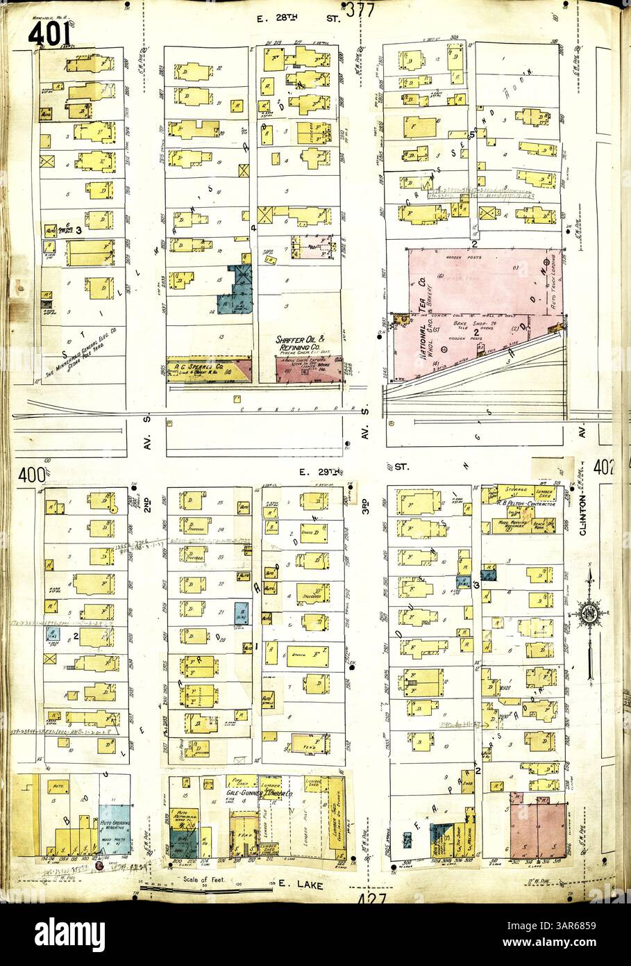 Diese Sammlung von Sanborn Insurance Maps of Minneapolis, Band 4 ...