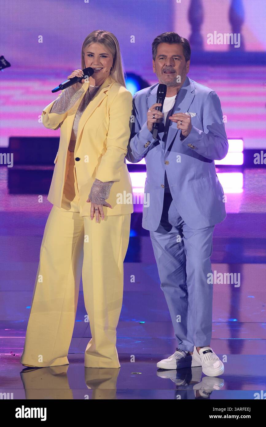 08.04.2025, die Beatrice Egli Show, Beatrice Egli und Thomas anders, Ostershow am 19.04.2025 in ...