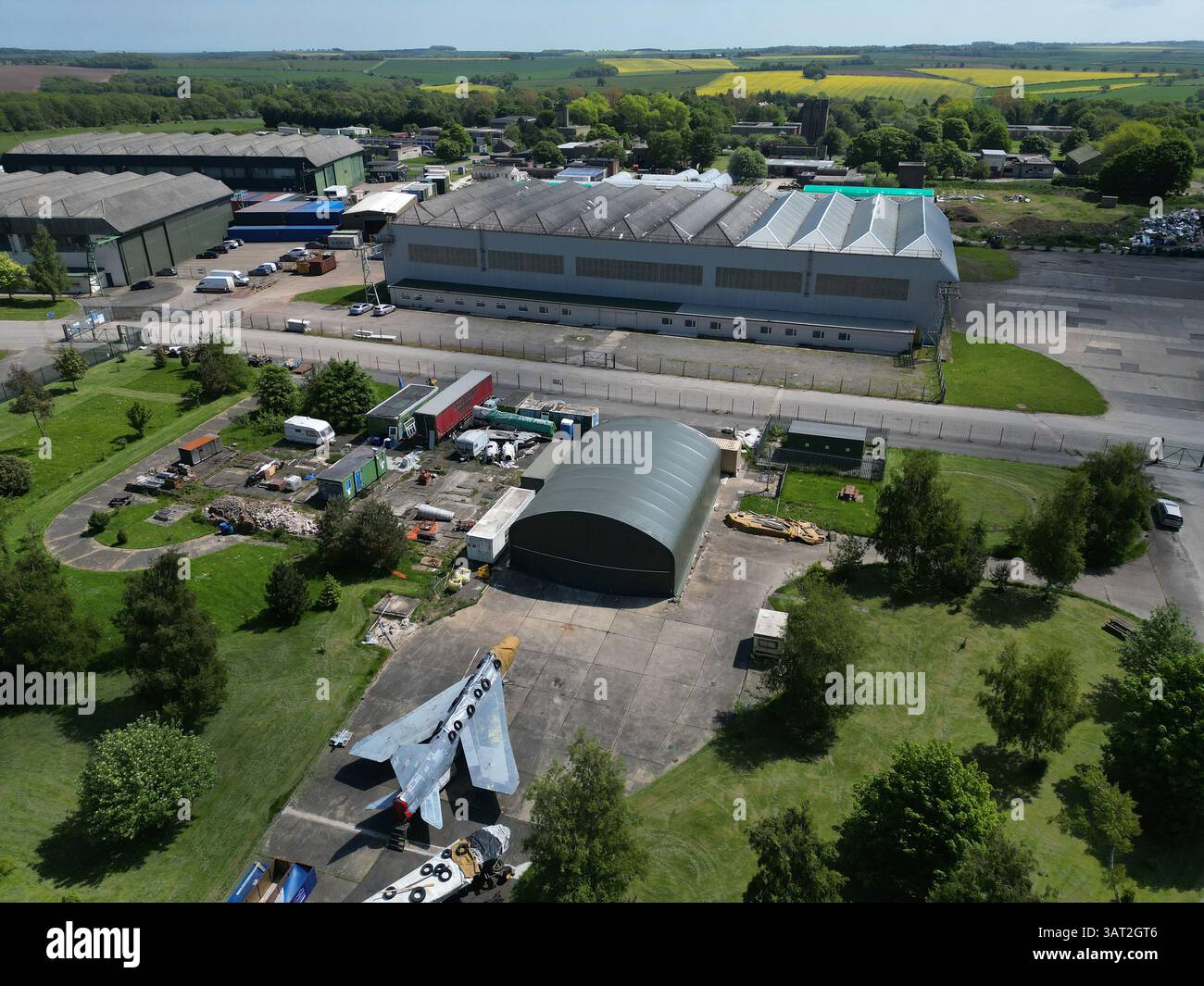 WW2 Military Architecture, C-Typ Flugzeug Hangar ehemalige RAF Binbrook ...