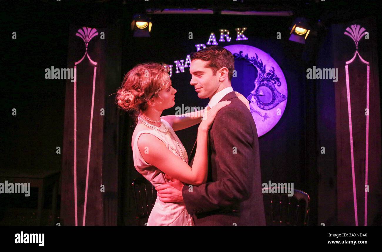 Cressida Bonas (Daisy Buchanan), Ludovic Hughes (Jay Gatsby) in GATSBY ...