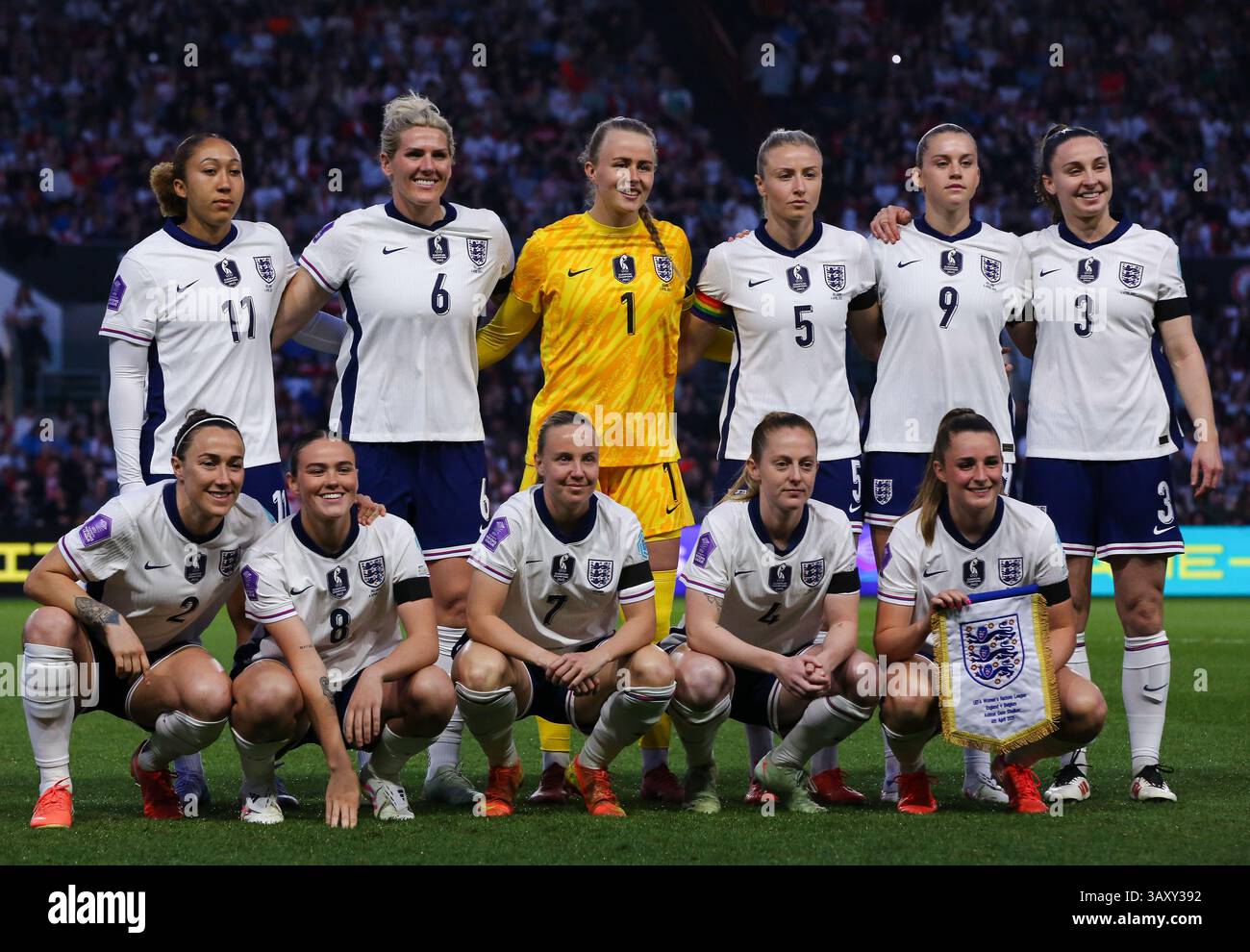 England Lionesses Team Foto - UEFA Womens Nations League 2025 - Ashton ...