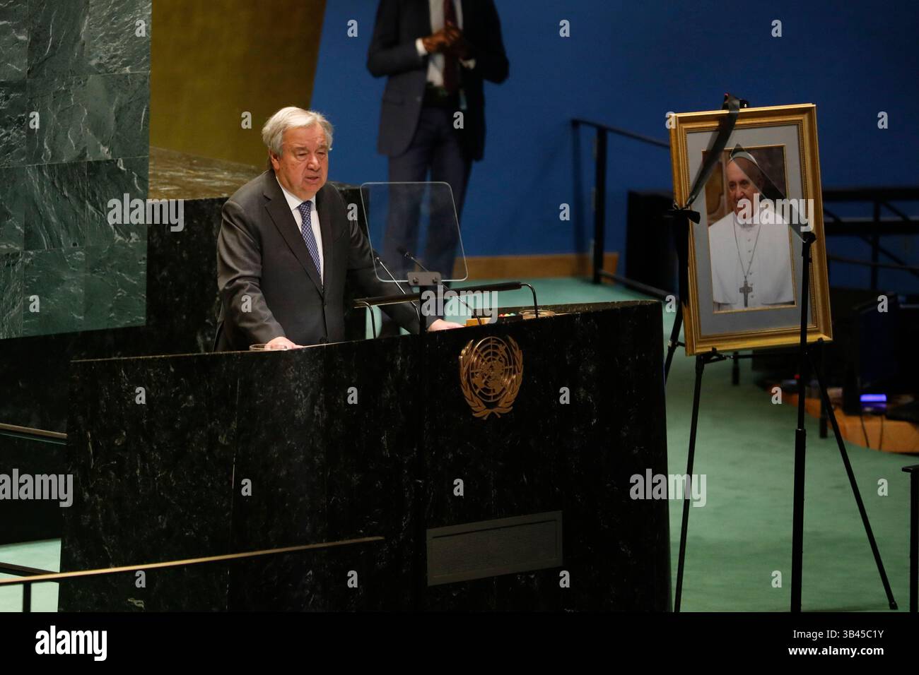 Die vereinten nationen trauern um papst franziskus -Fotos und -Bildmaterial in hoher Auflösung ...