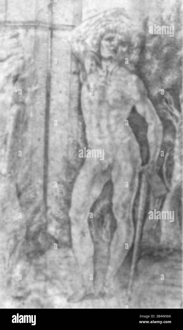 Die Zeichnung „Detail of Adam“ von Francesco di Giorgio Martini aus dem ...