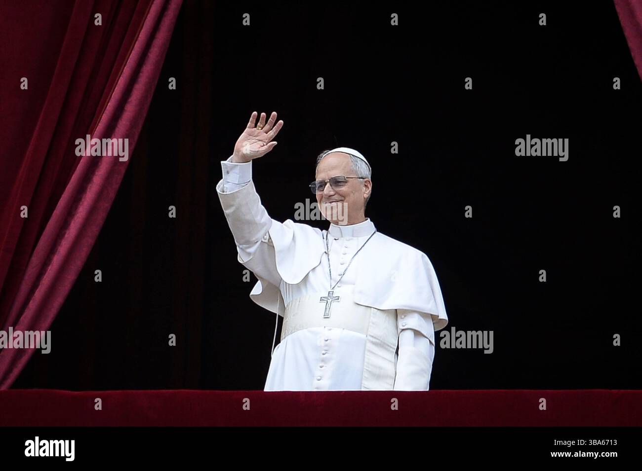 Italien, Rom, Vatikanstadt, Petersdom, 11. Mai, 2025: Papst Leo XIV ...