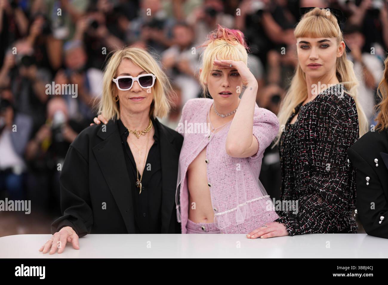 Thora Birch, from left, director Kristen Stewart, and Imogen Poots pose ...