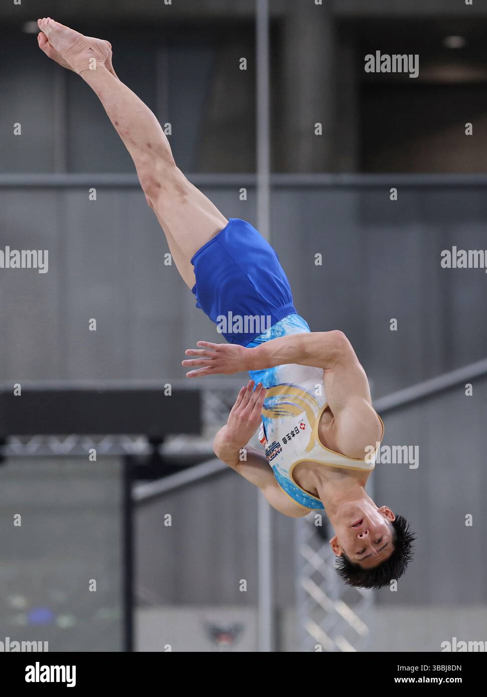 Daiki Hashimoto performs during the floor of NHK Trophy Gymnastics Championships at Tokyo ...