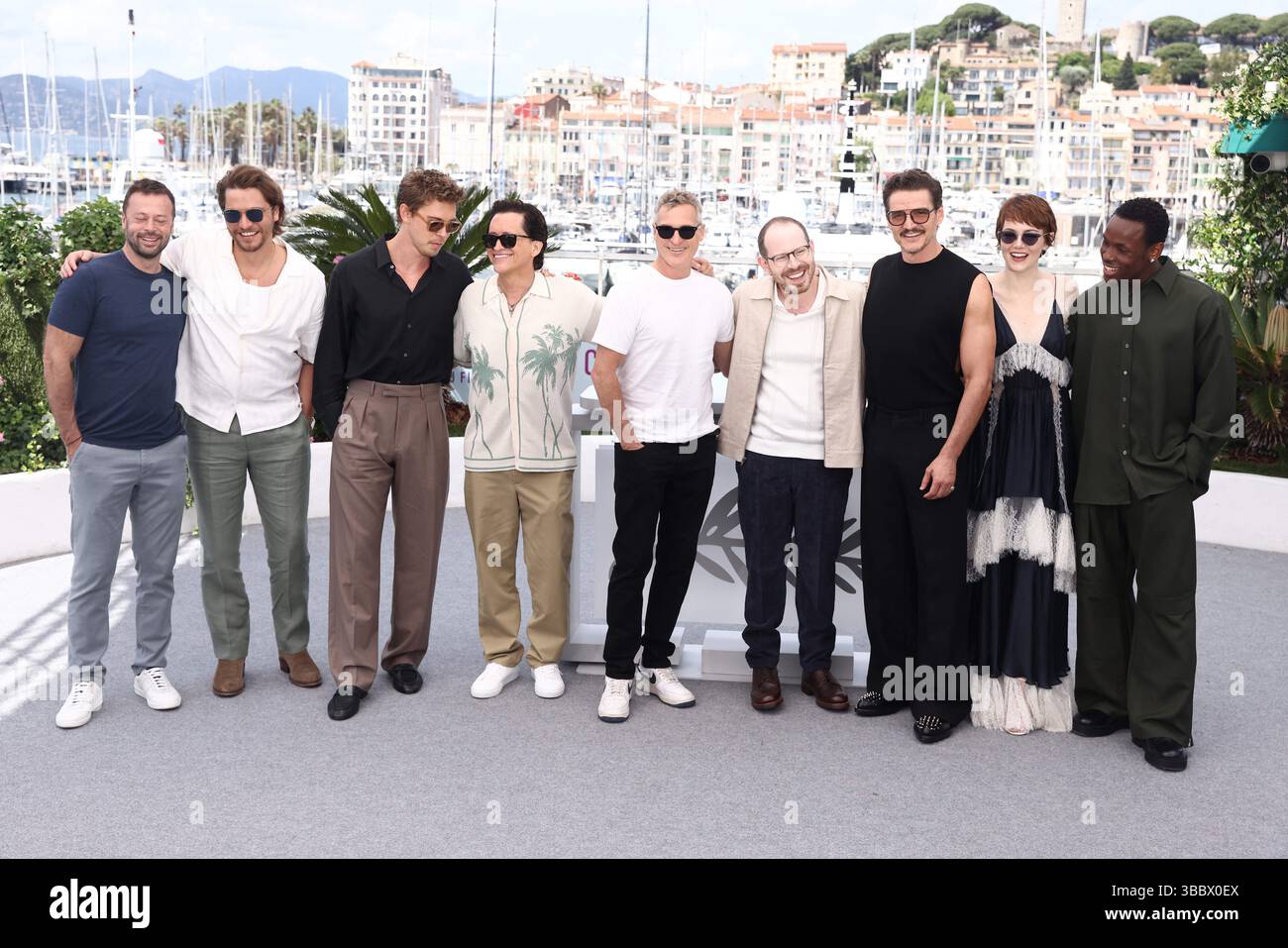Cannes, Frankreich. Mai 2025. Lars Knudsen, Luke Grimes, Austin Butler ...