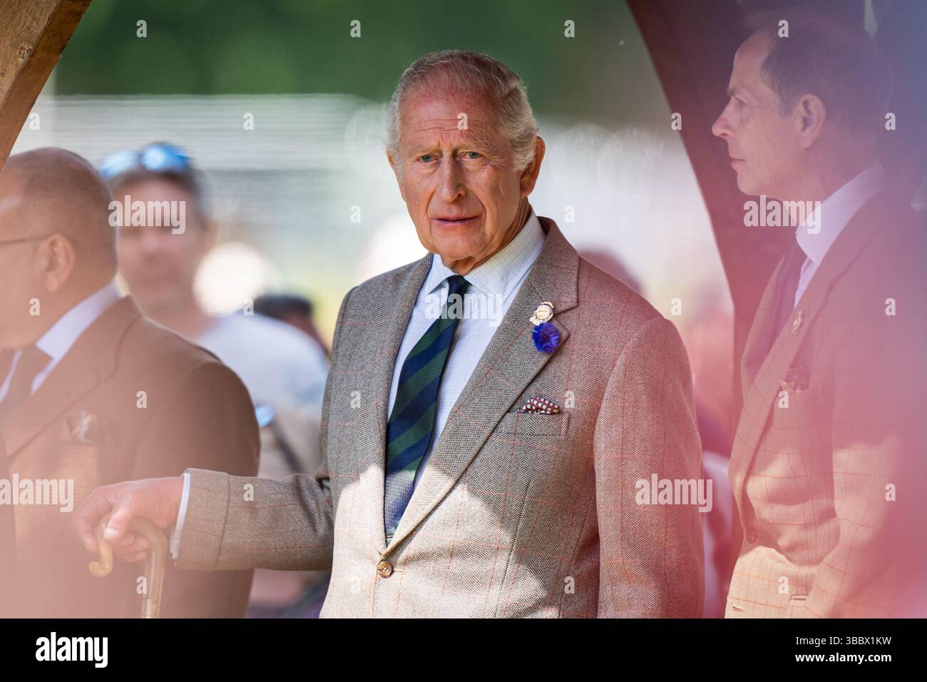 König Karl III. Besucht die Royal Windsor Horse Show im Windsor Castle in Berkshire. Bilddatum ...