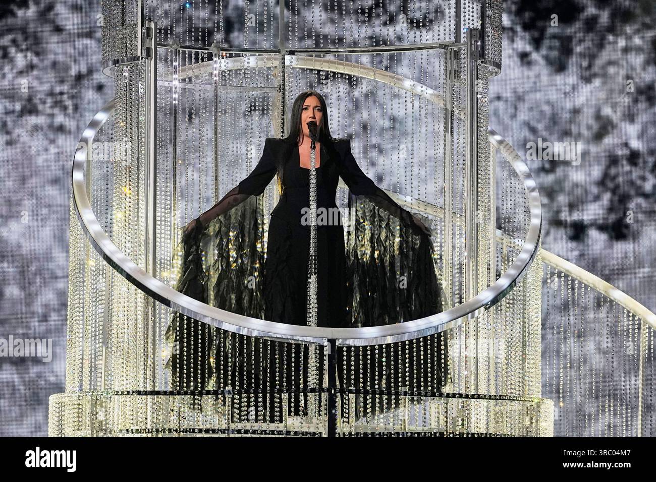 Yuval Raphael from Israel performs the song "New Day Will Rise" during ...