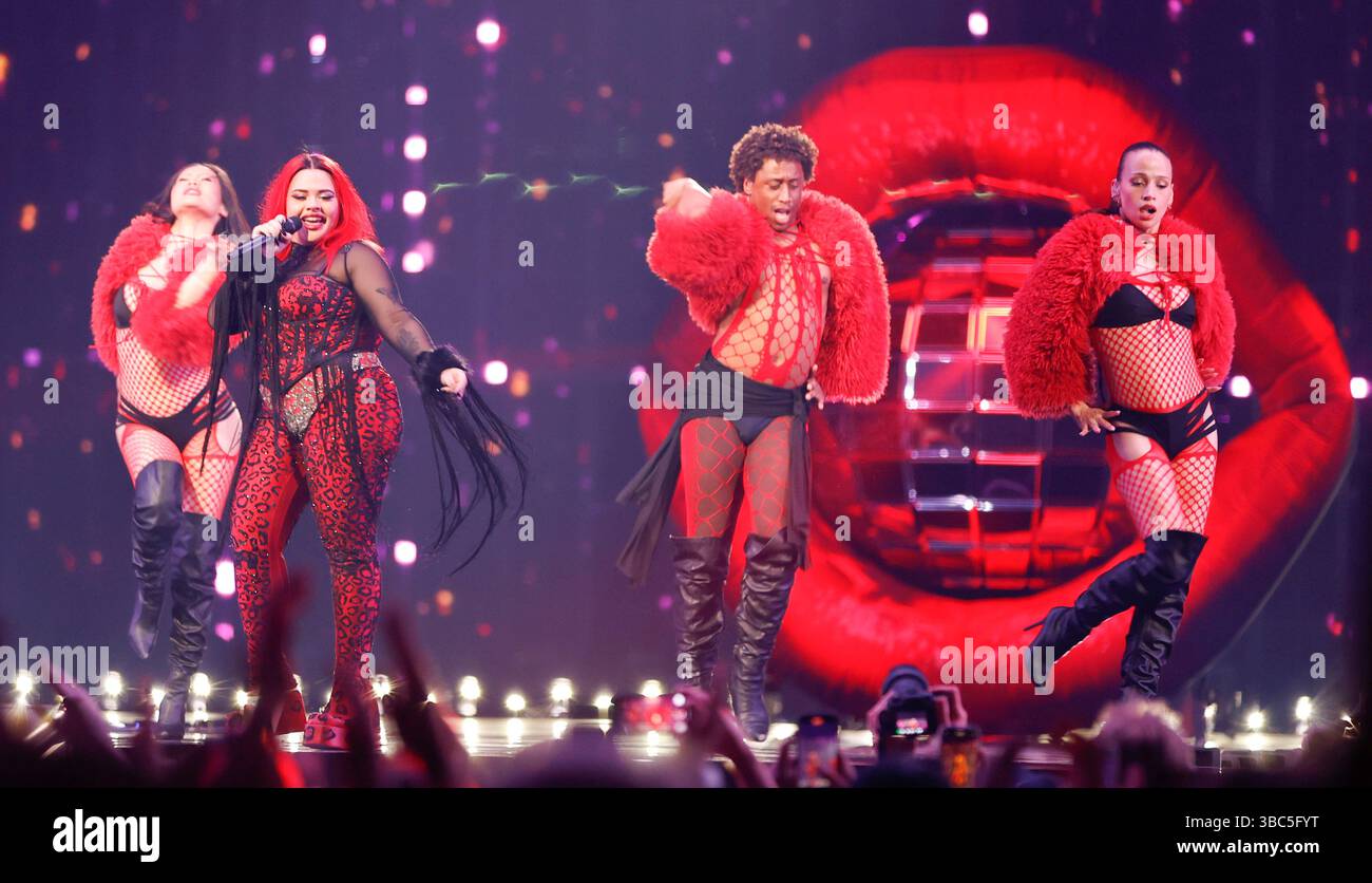 Basel, Schweiz - 17. Mai 2025: Eurovision Song Contest, ESC 2025: Show ...