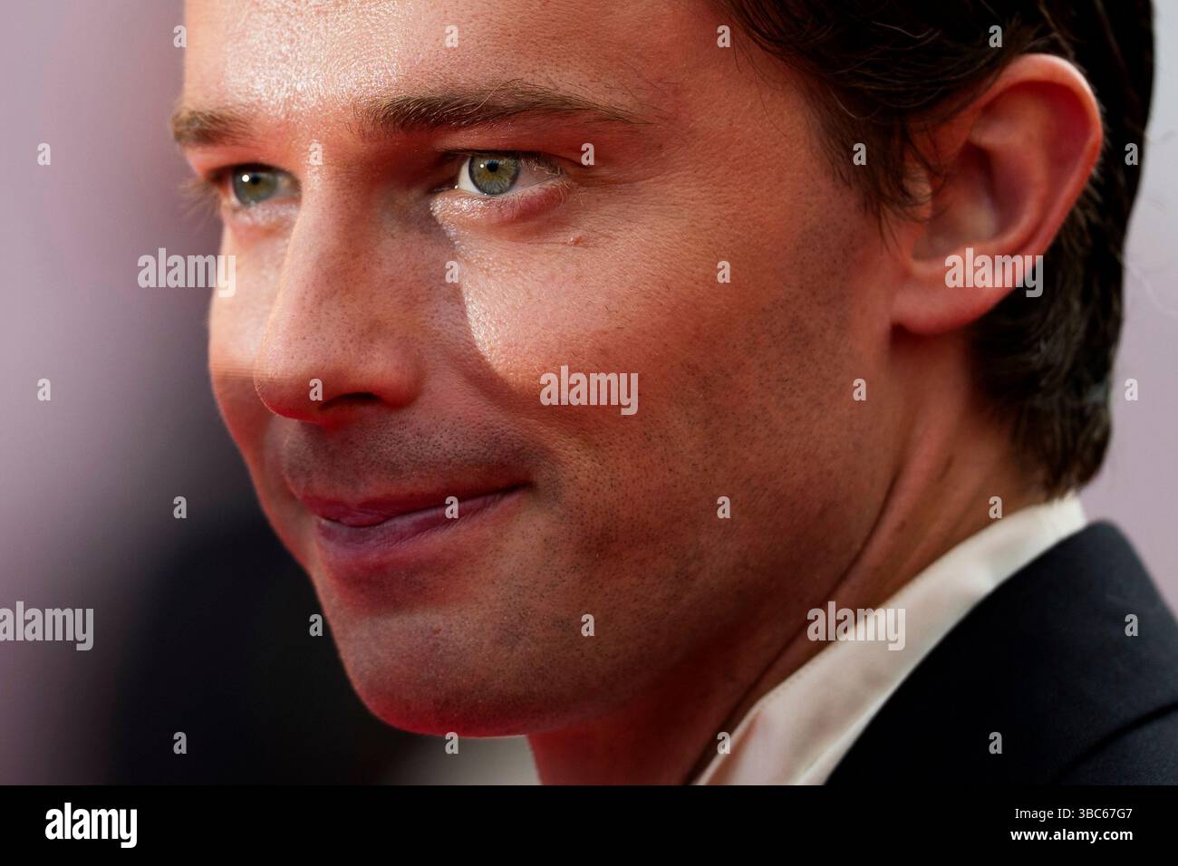 Patrick Schwarzenegger poses for photographers upon arrival at the ...