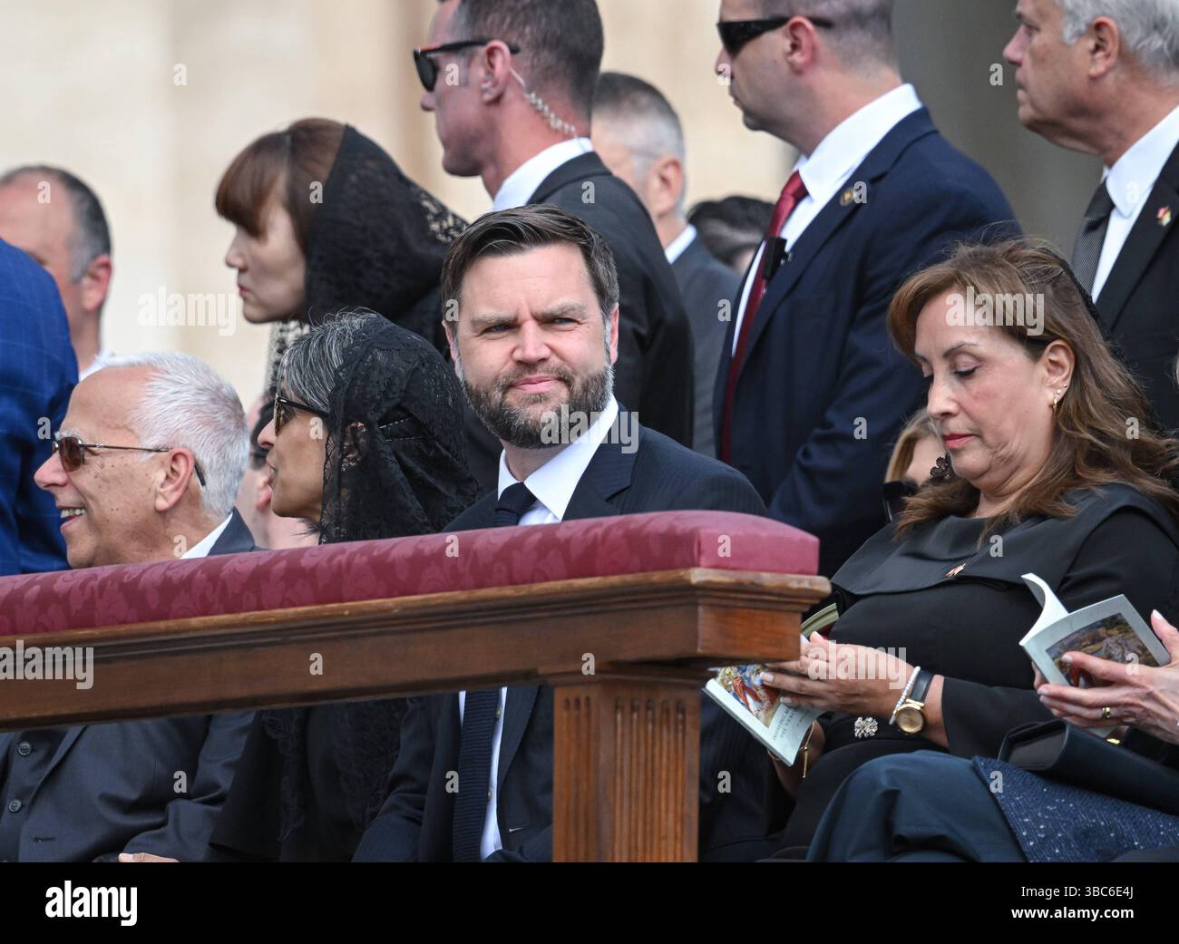 Rom, Vatikan 18.05.2025 Amtseinfuehrung von Papst Leo XIV. US-Vize ...