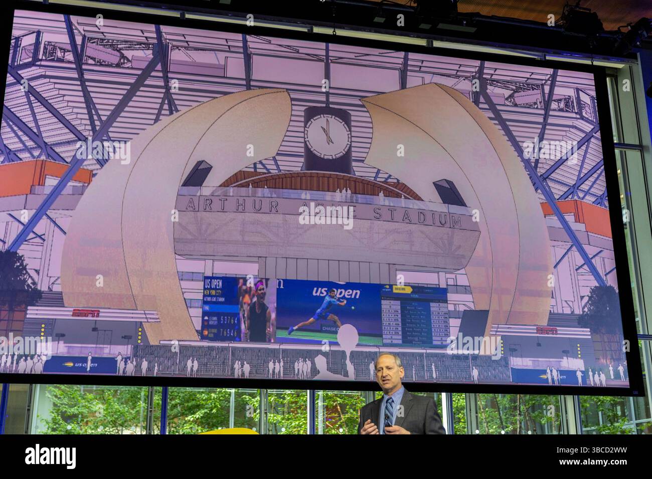 Danny Zausner, Chief Operating Officer of USTA speaks at a news ...