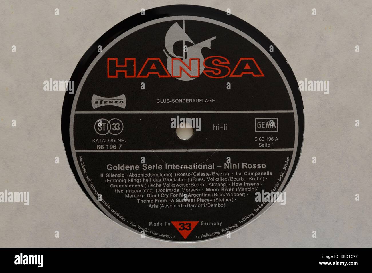 Hansa musik produktion -Fotos und -Bildmaterial in hoher Auflösung – Alamy