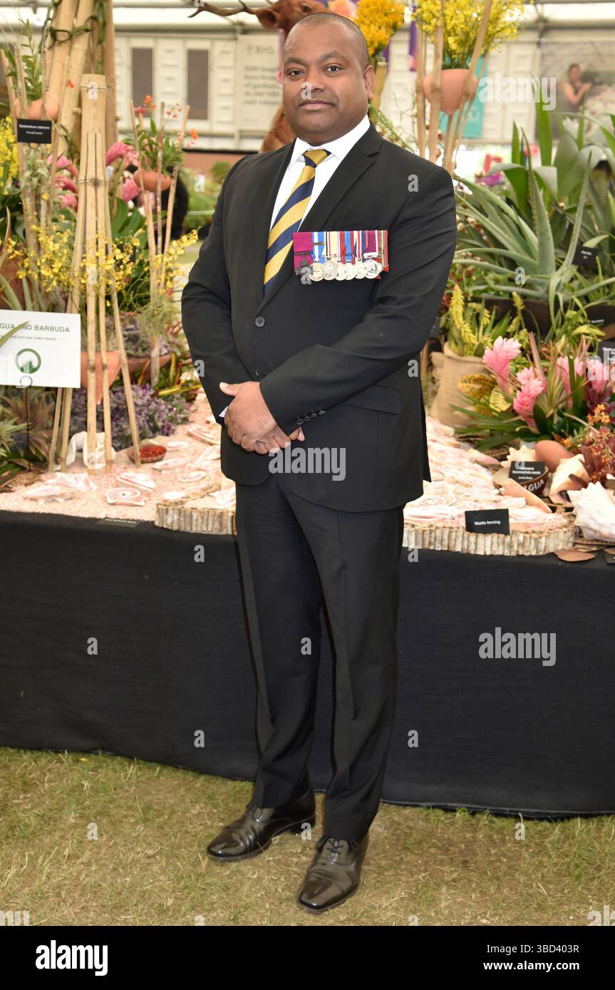 19. Mai 2025. London, Großbritannien. Johnson Beharry bei der RHS ...