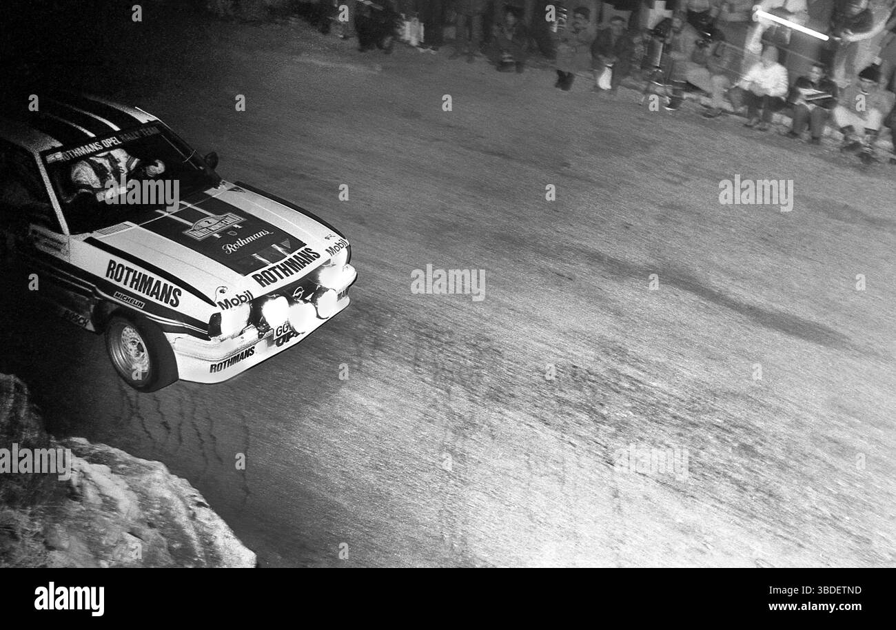 Opel ascona rally car Schwarzweiß-Stockfotos und -bilder - Alamy