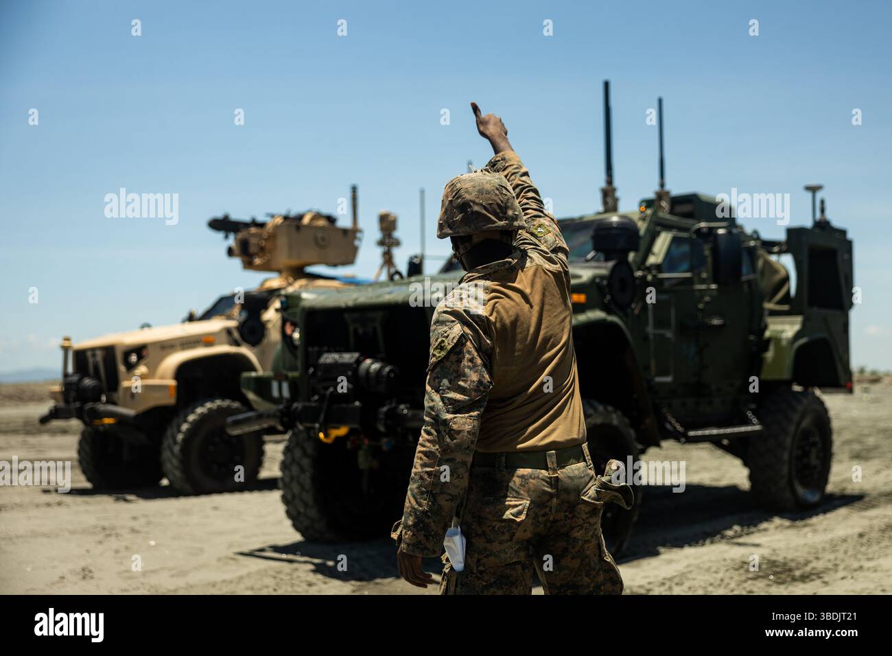 Ein U.S. Marine mit 3d Littoral Combat Team, 3d Marine Littoral ...
