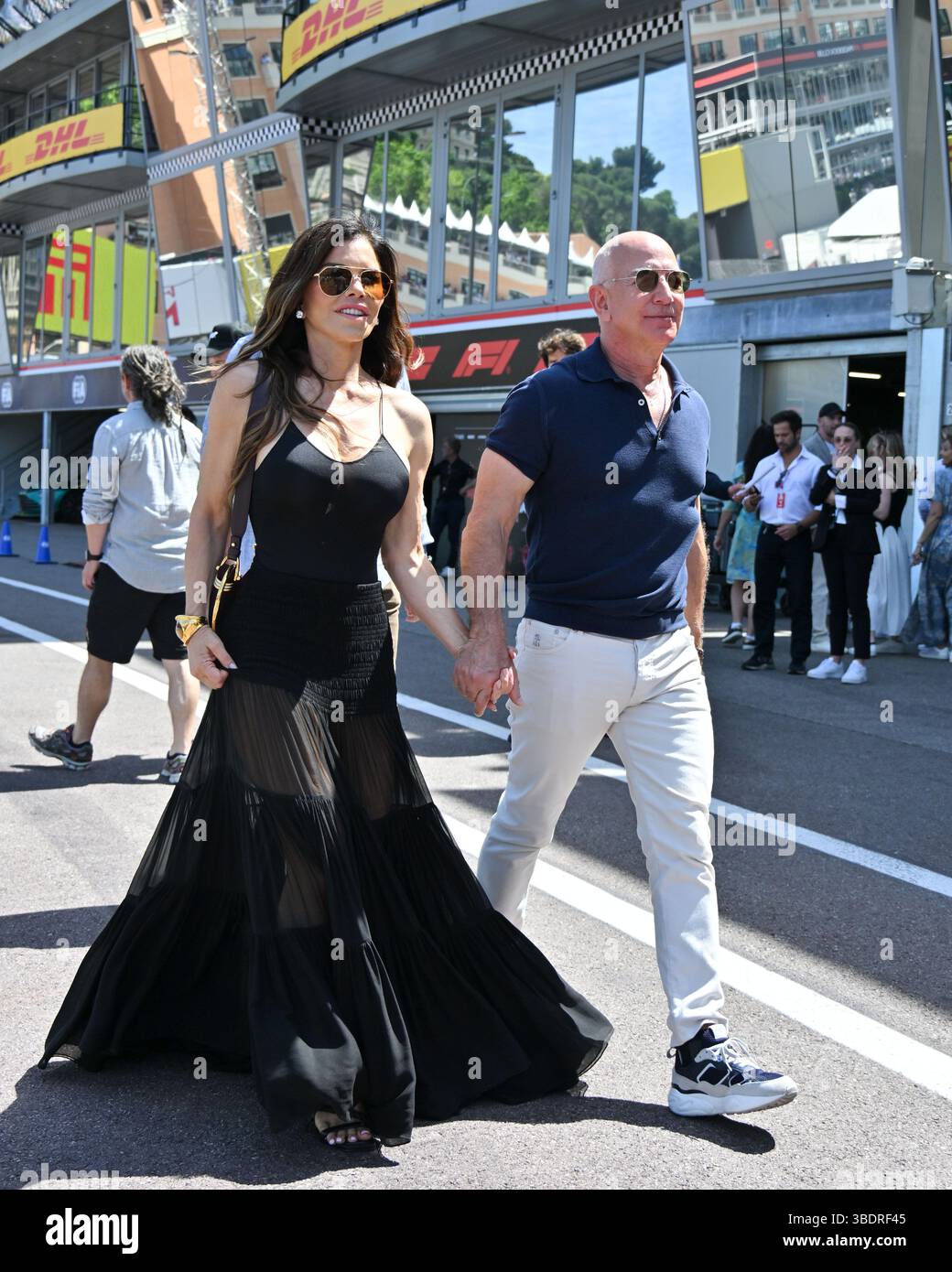Monaco, Jeff Bezos und Lauren Sanchez beim Monaco GP 2025. Foto: Jeff ...