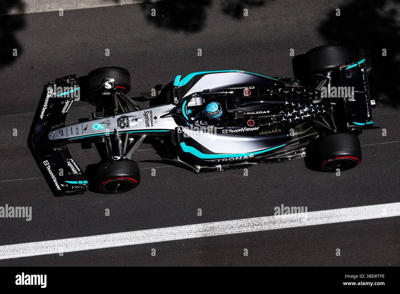 63 RUSSELL George (gbr), Mercedes AMG F1 Team W16, Action beim Formel 1 ...