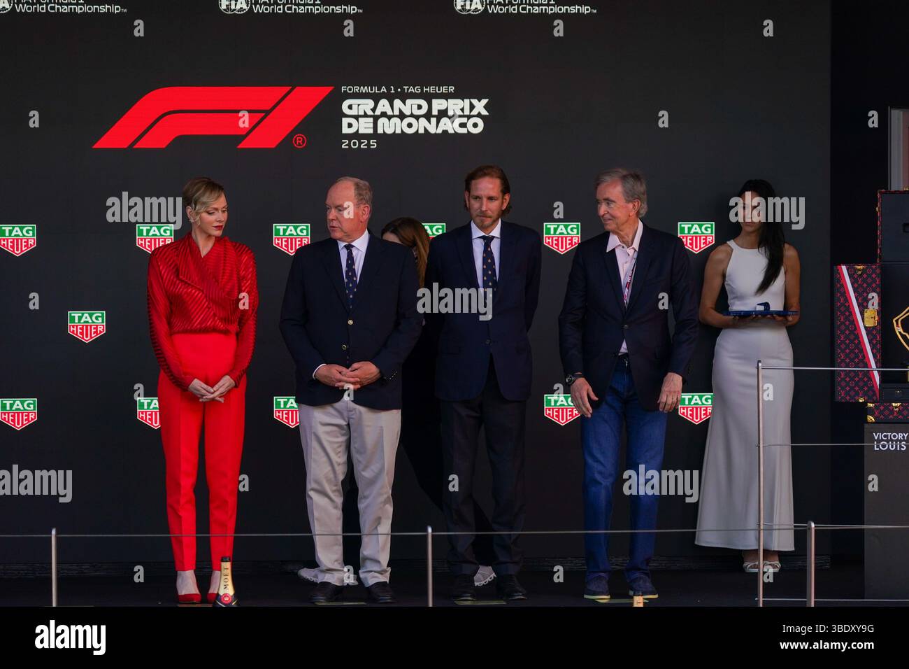 Alberto II Prinz von Monaco und Charlène Prinzessin von Monaco beim ...