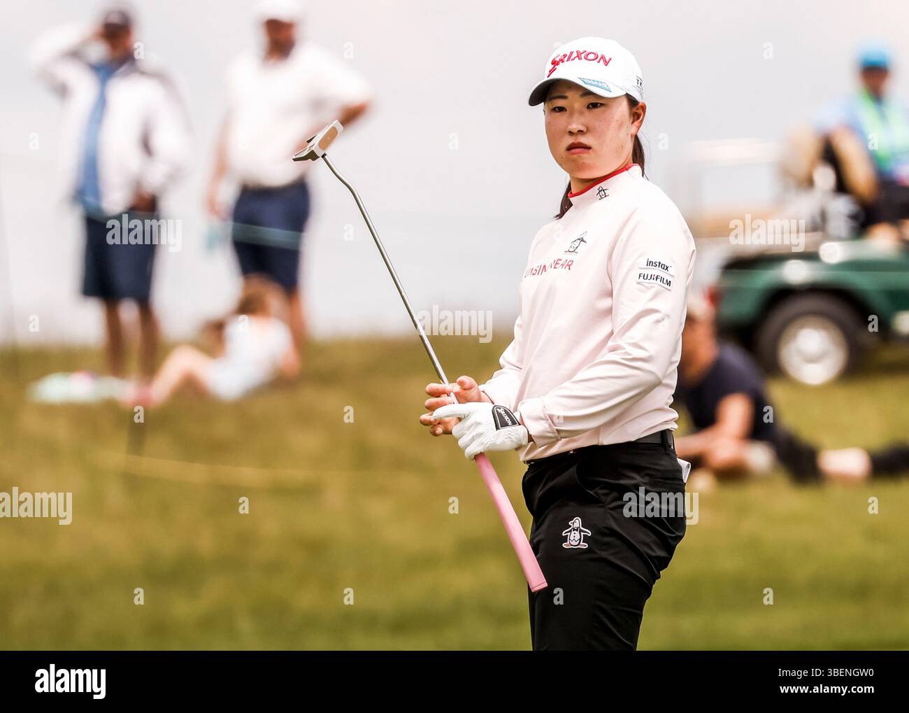 Erin, Usa. Mai 2025. Rio Takeda aus Japan beobachtet ihren Putt auf dem ...