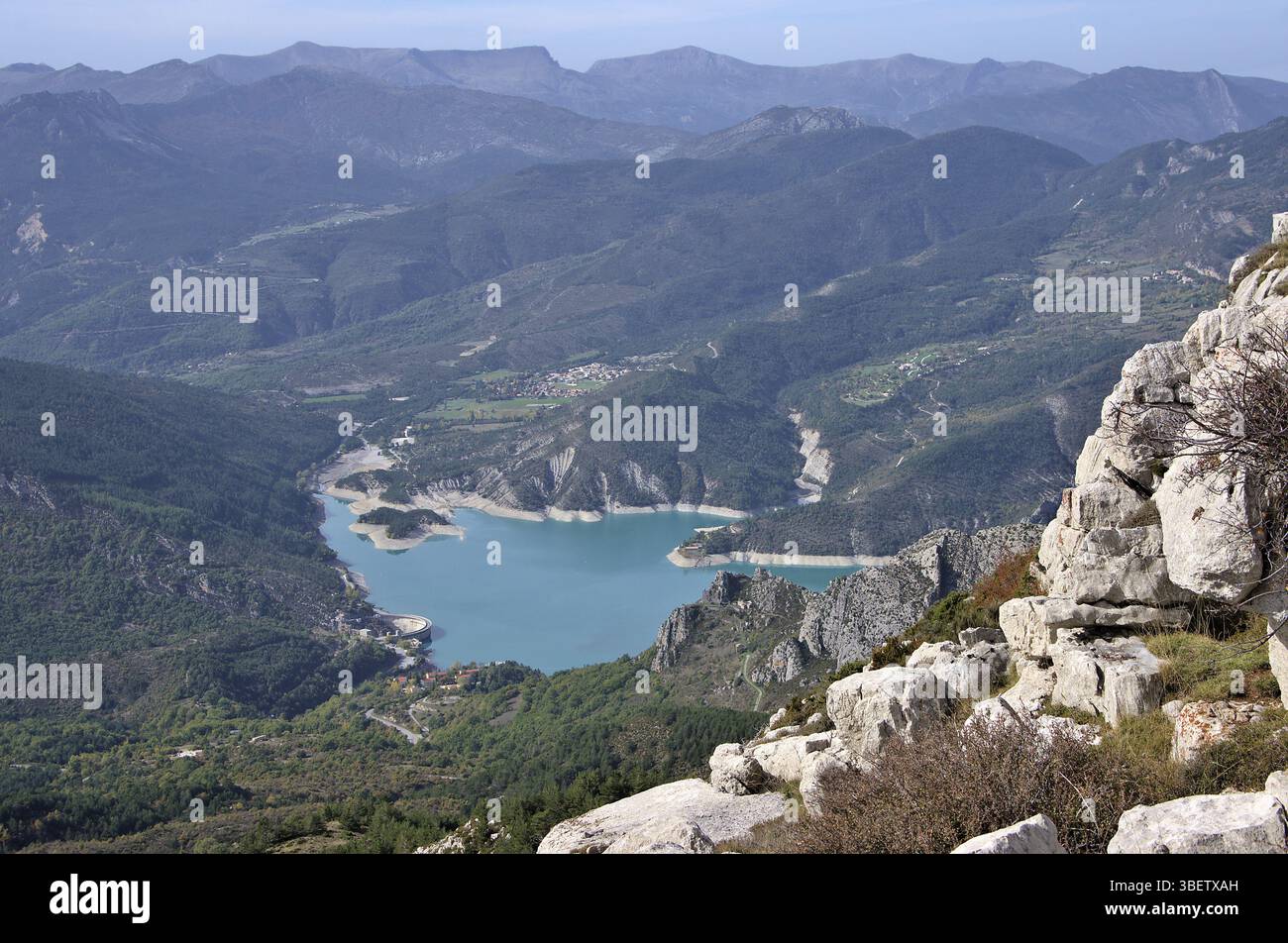 Blick vom Crete de Cremon Stockfotografie - Alamy