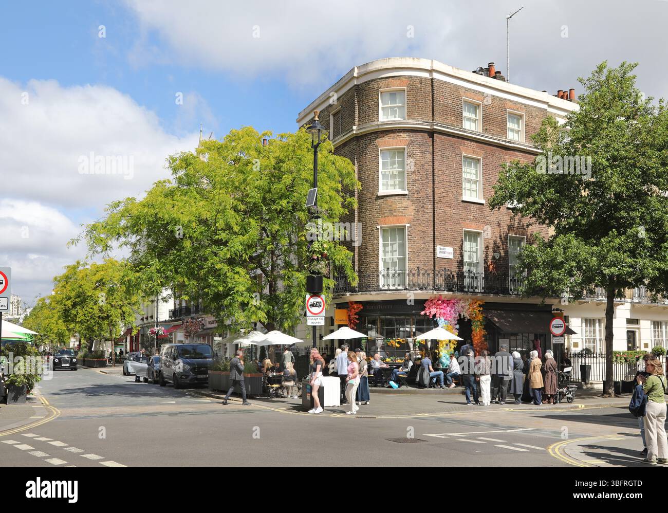 Blick nach Norden auf Elizabeth Street, Belgravia, London ...