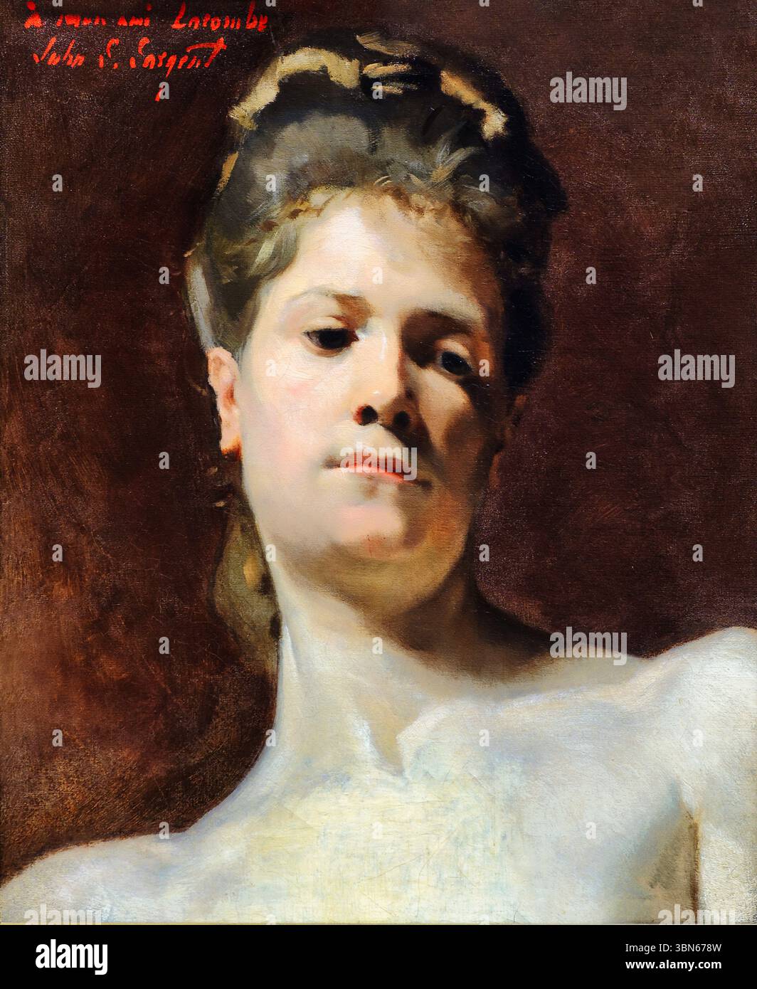 Blondes Modell von John Singer Sargent, ca. 1877 Portrait Painting ...