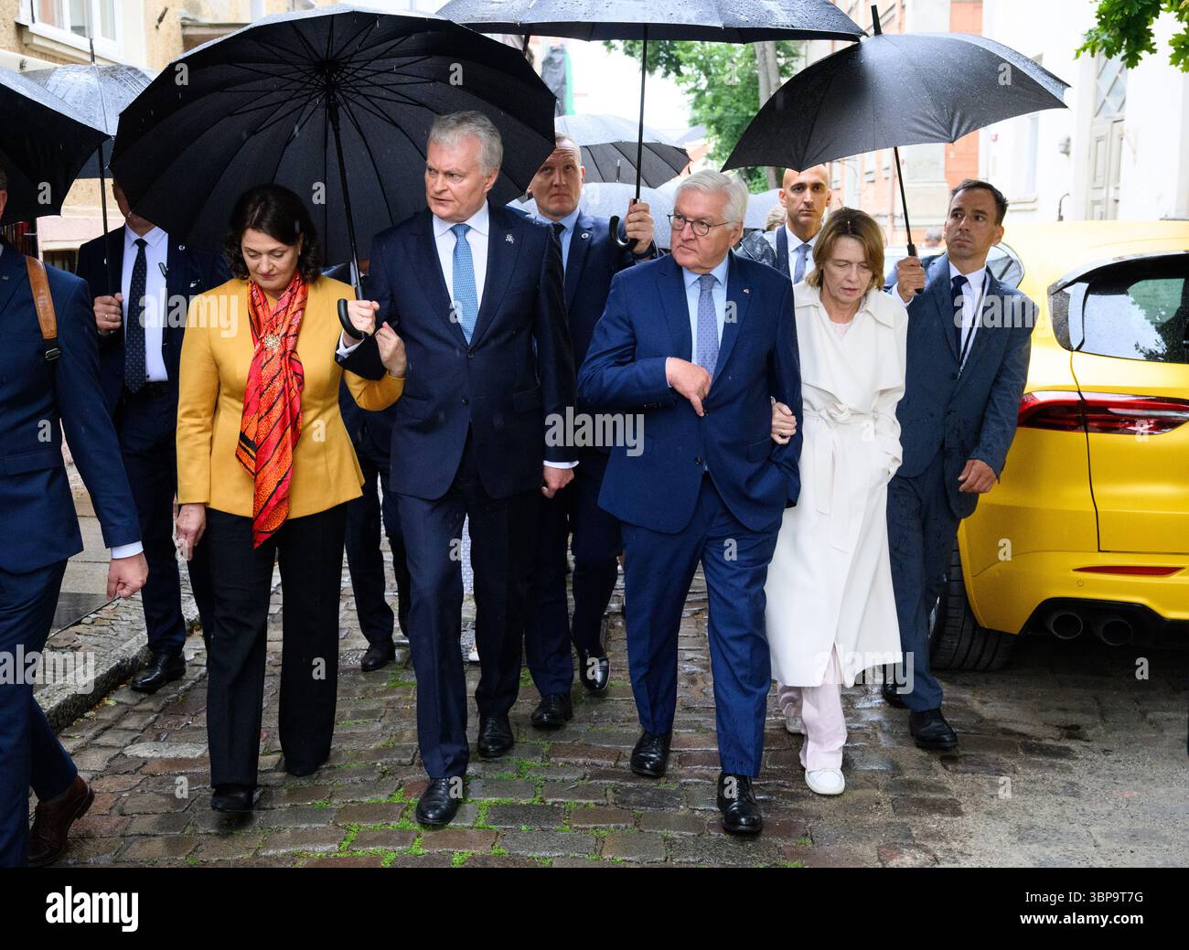 07. Juli 2025, Litauen, Klaipeda (memel): Bundespräsident Frank-Walter ...