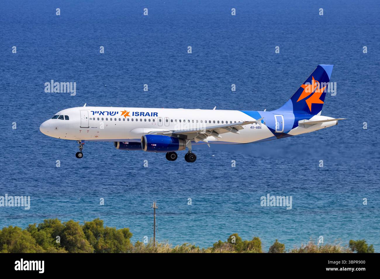 Israir Airbus A320 Flugzeug Flughafen Rhodos in Griechenland Rhodos ...