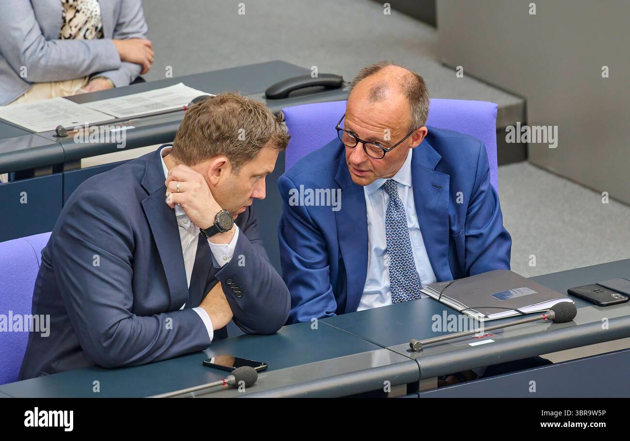 Friedrich Merz Klingbeil EUR, Deutschland, Berlin, 11.07.2025 ...