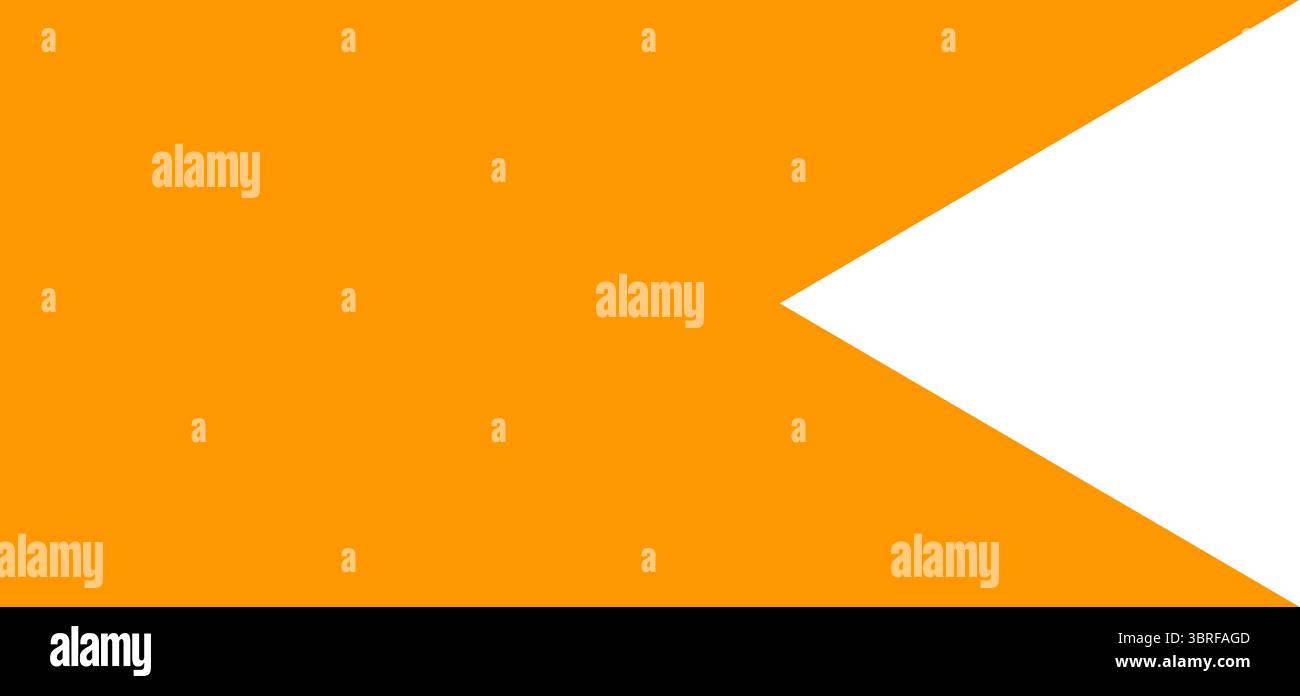Flagge des Maratha-Reiches – Safran-/oranges Banner mit religiösen ...