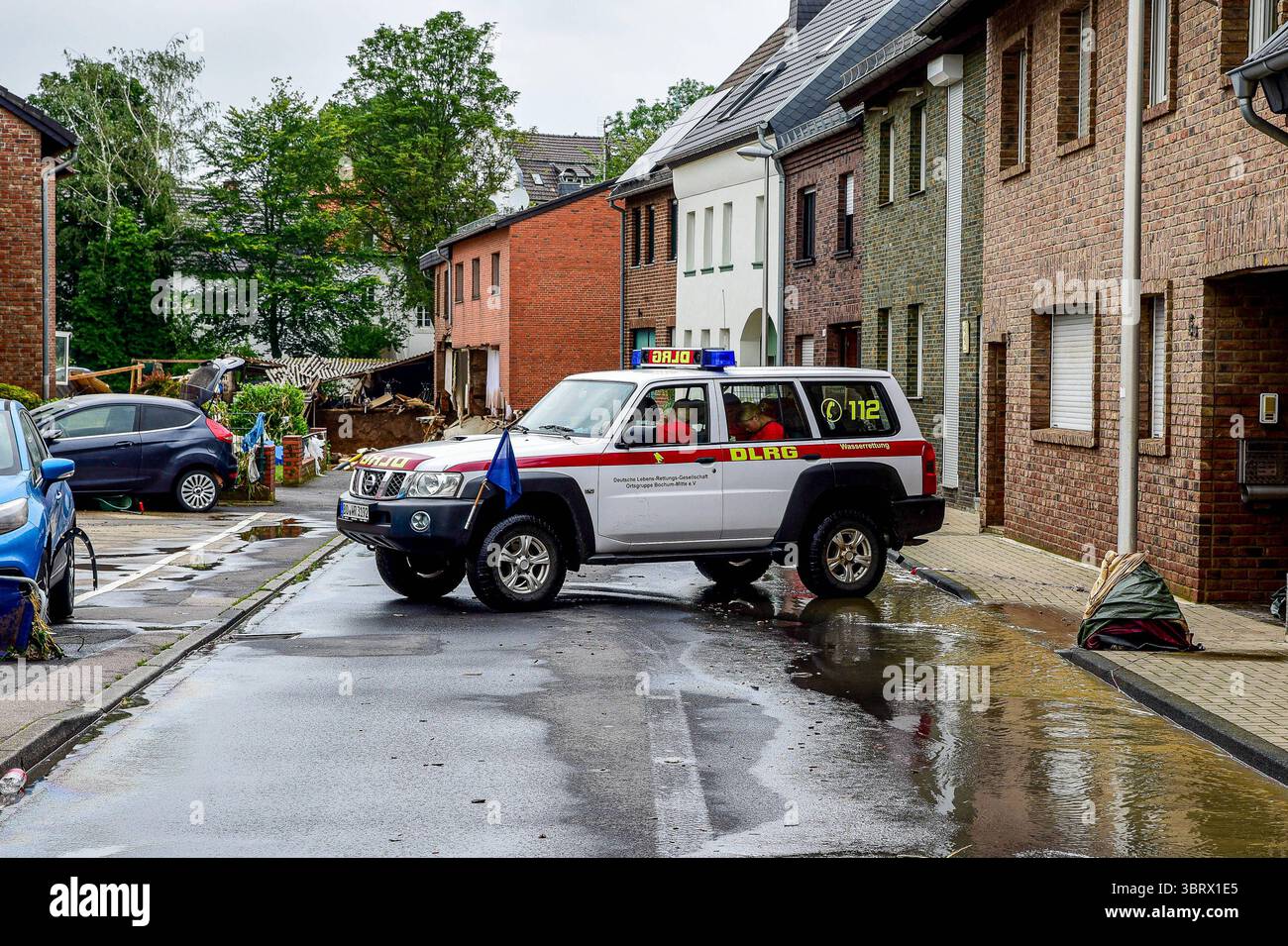 Vor vier Jahre nach der Flut in Erftstadt-Blessem: Am Tag nach der ...