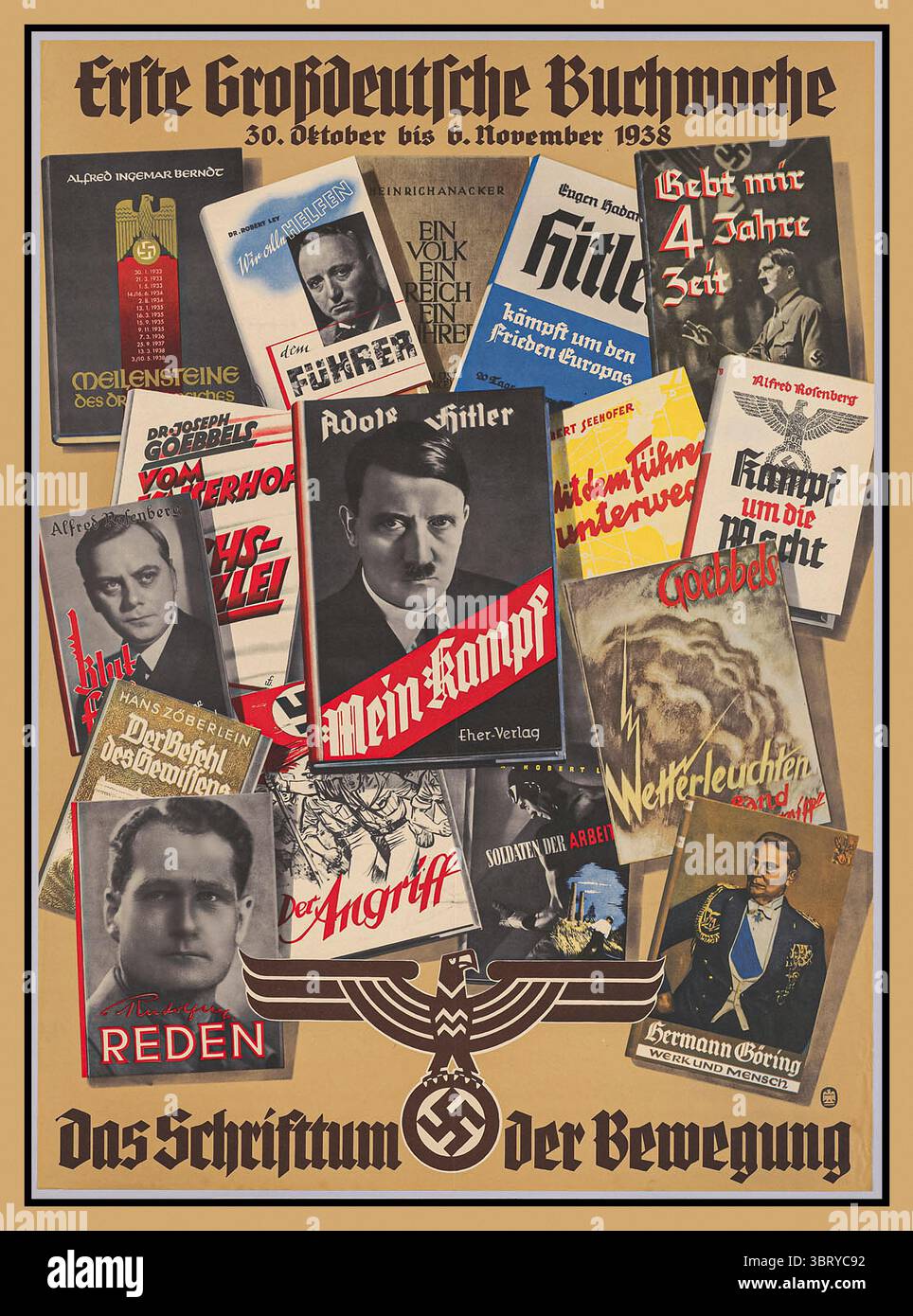 NS-Propagandaplakat der 1930er Jahre für die erste große deutsche ...