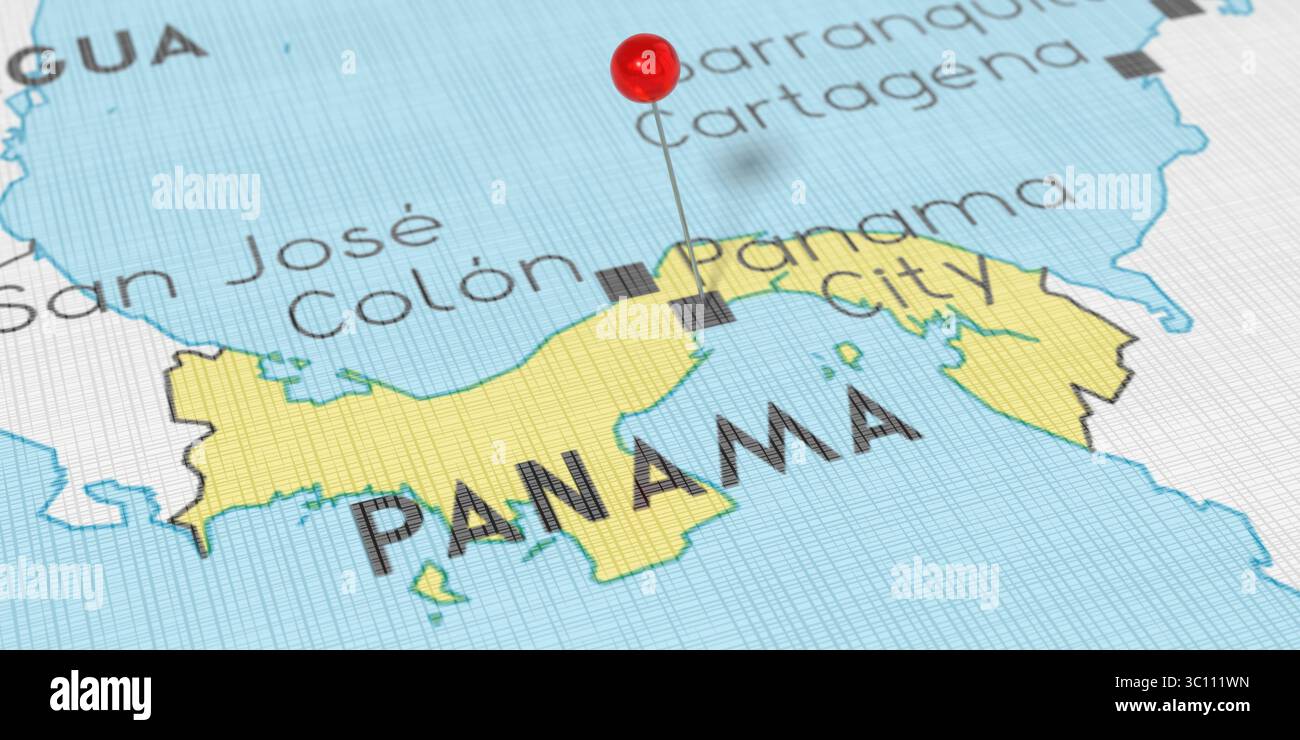 Panama political map capital national -Fotos und -Bildmaterial in hoher ...