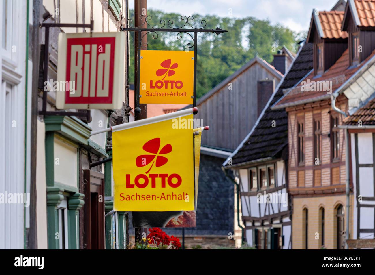 03. 08. 2025 Blick auf die prächtige Innenstadt vom Ortsteil Stolberg ...
