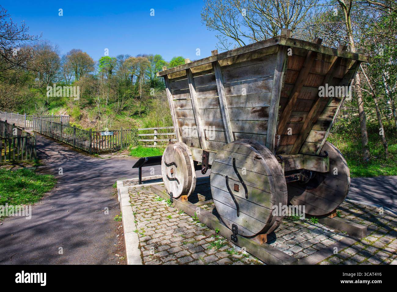Blick auf Spring of Causey Arch in der Nähe von Stanley, County Durham ...