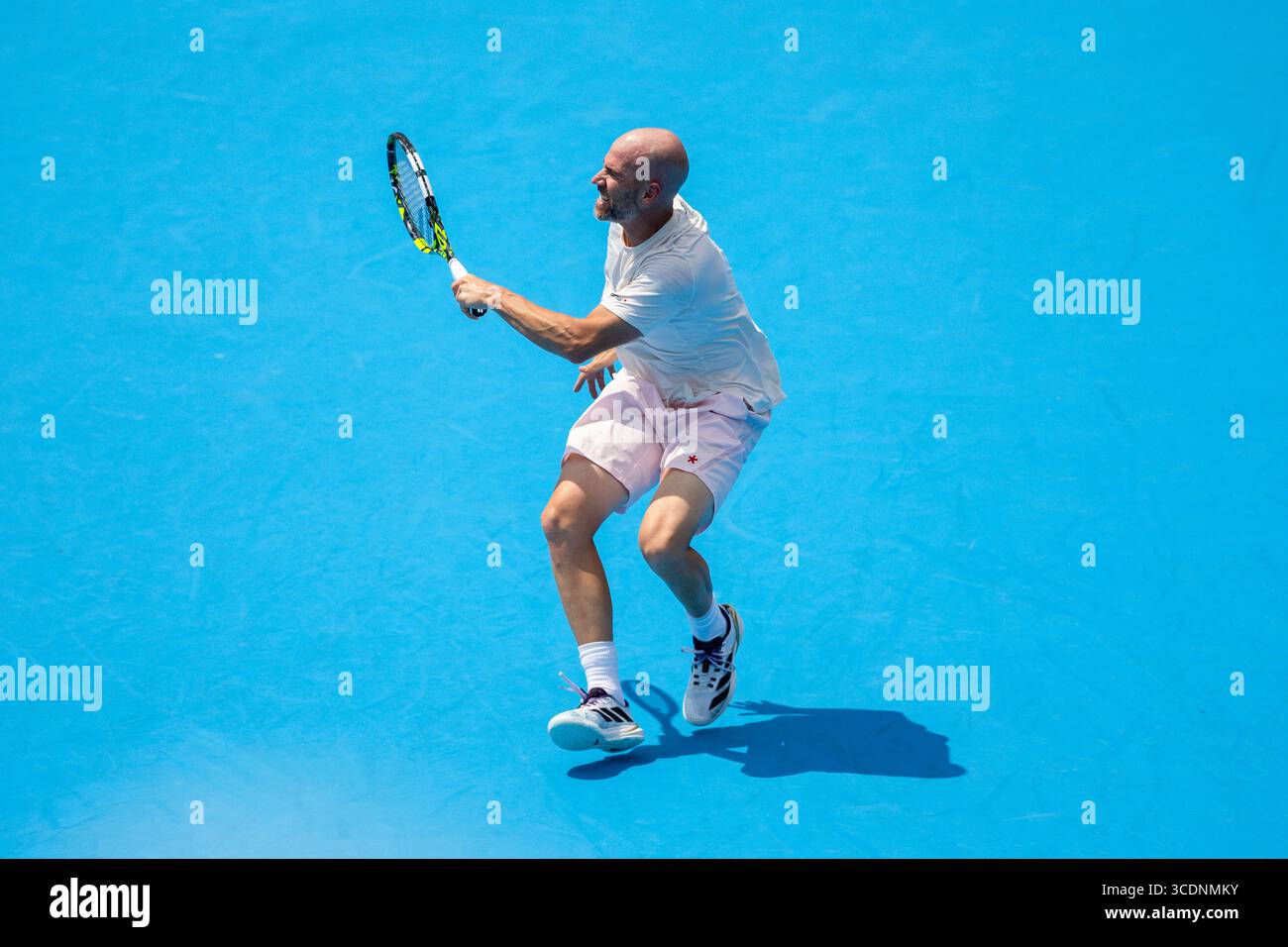 MASON, OHIO – 13. AUGUST: Adrian Mannarino aus Frankreich im Kampf ...