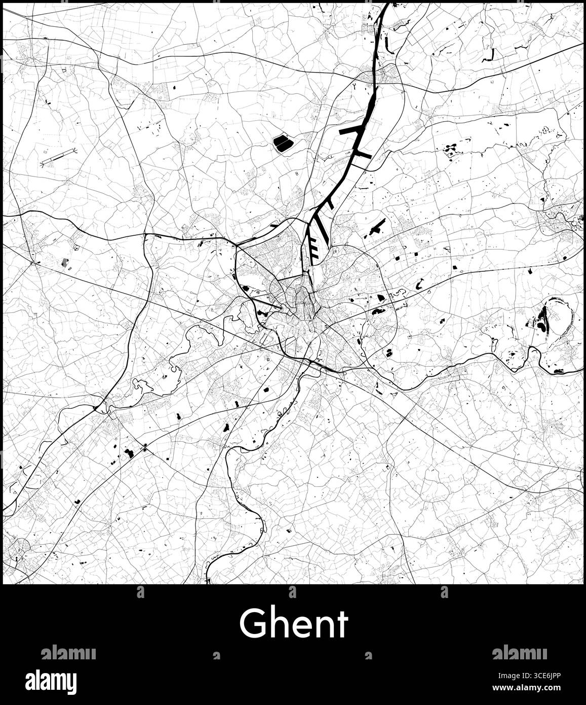 Ghent city map -Fotos und -Bildmaterial in hoher Auflösung – Alamy