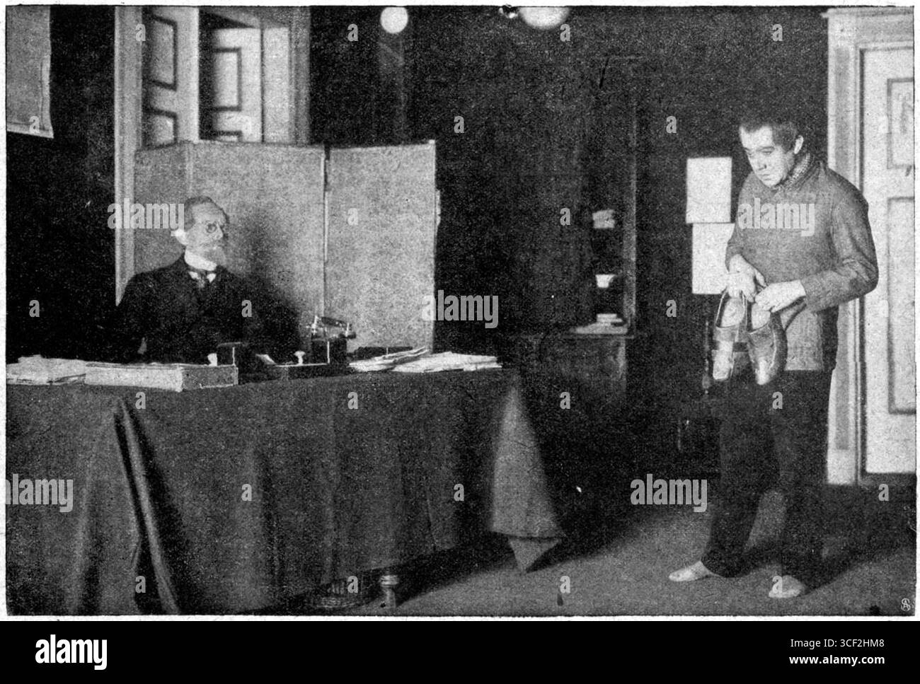 Henri de Vries als Ansinq-Arens 1908 in der Produktion von „de Brand in ...