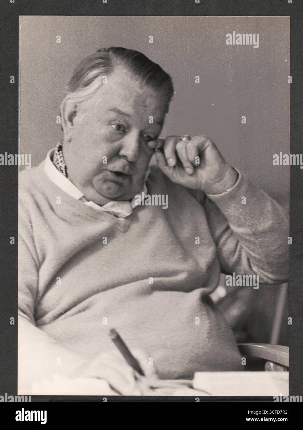 Porträt des SPD-Politikers John van Nes Ziegler. Von 1973 bis 1980 war ...