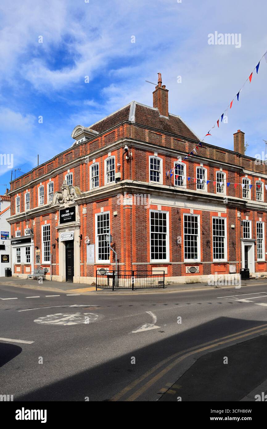 Blick entlang der Middle Street, Driffield Town, East Yorkshire ...