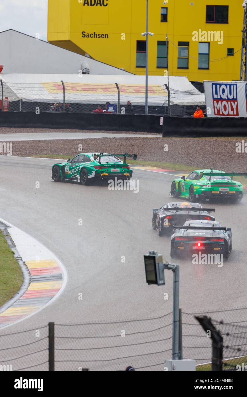 Sachsenring, Deutschland. August 2025. Scenic View Battle Fast Mercedes ...