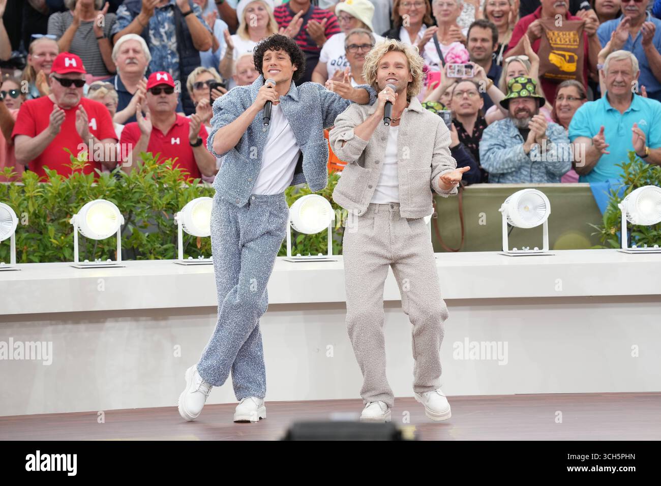 ZDF-Fernsehgarten 2025. Matt & SEM Matt Stoffers, SEM Ben Yakar im ZDF ...