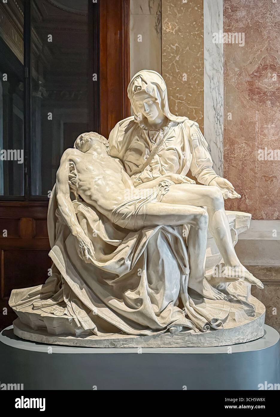 VATIKANSTADT, ROM, ITALIEN - 2. AUGUST 2025 Eine Nahaufnahme von Michelangelos berühmtem ...