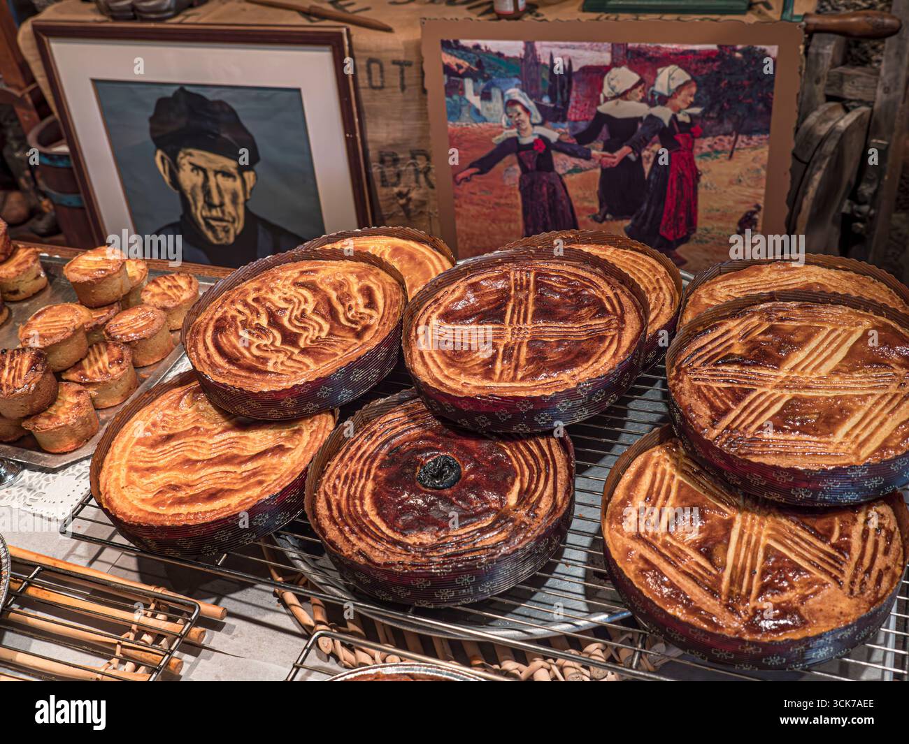 Bretonische lokale delikatesse bretagne butterkuchen -Fotos und ...